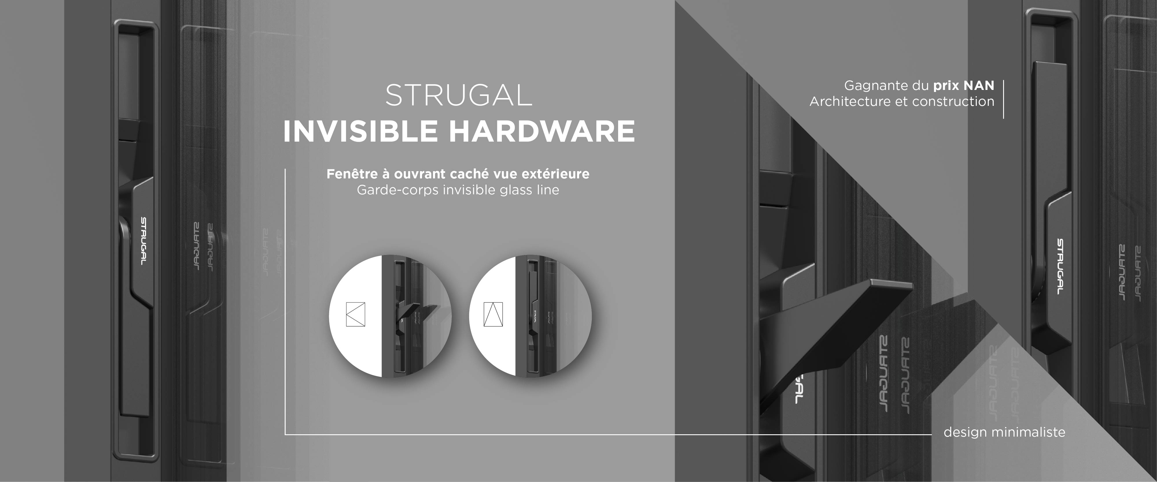 STRUGAL Invisible Hardware | Ventanas y puertas de aluminio y PVC | STRUGAL